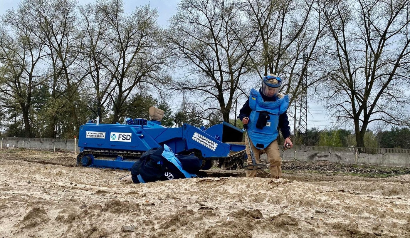 Ukraine is full of landmines